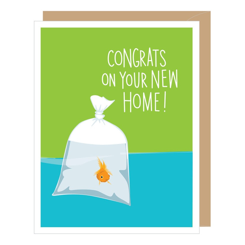 Gold Fish New Home Card